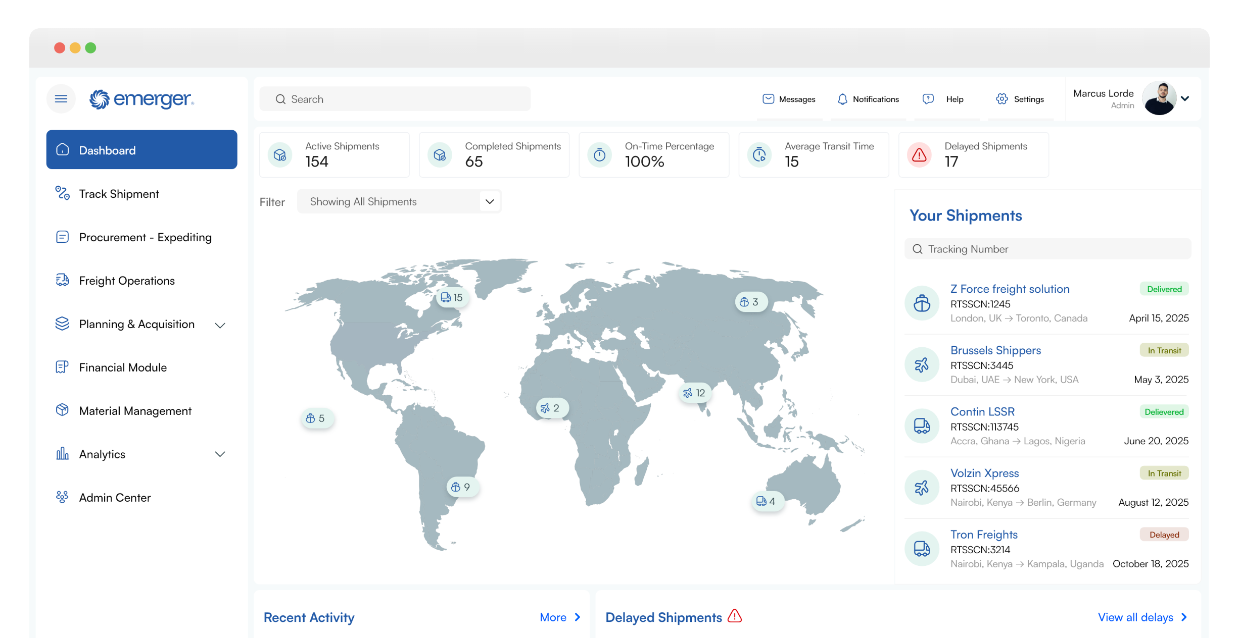 Emerger – Logistics Software for Shippers & Providers